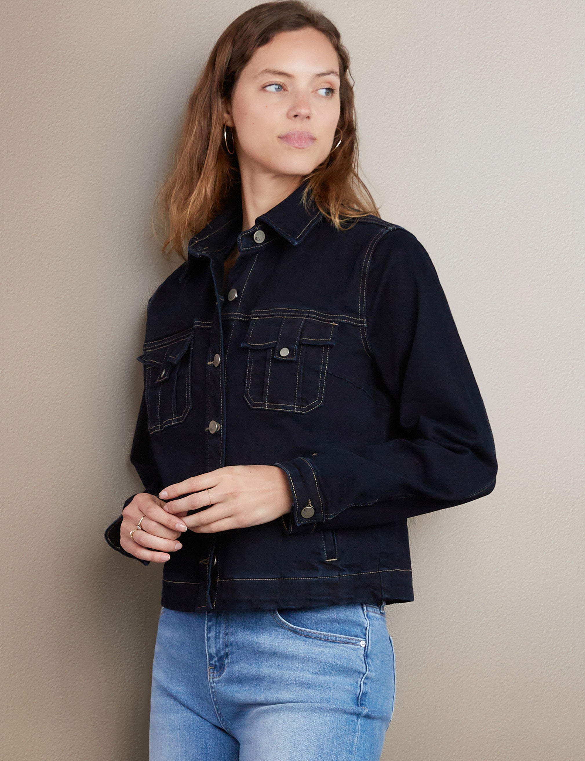 Tab Pocket Button Front Skirt – Wash Lab – washlabshop